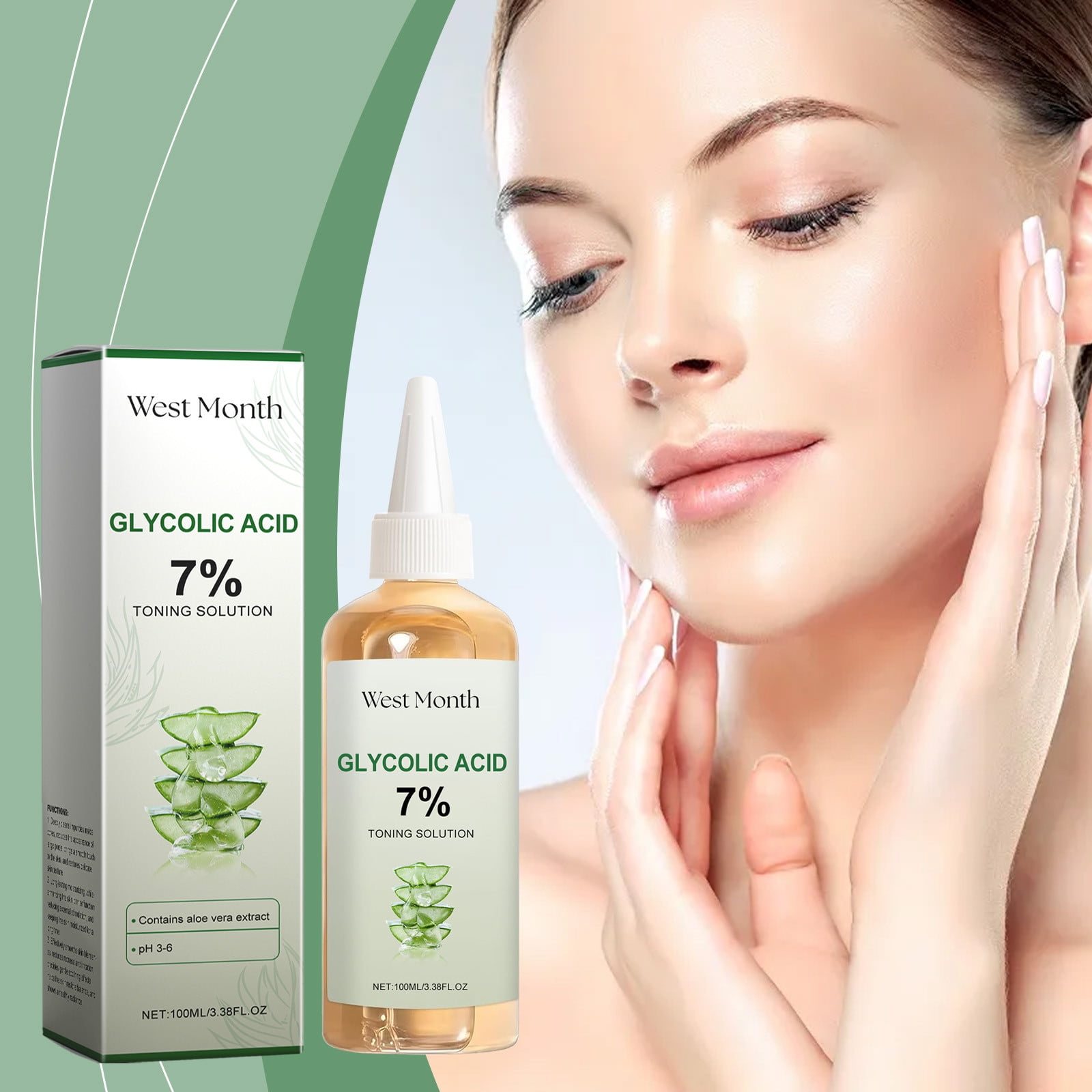 Organic Aloe Vera Toner - Glycolic Acid Aloe Vera Toner 100ml ...