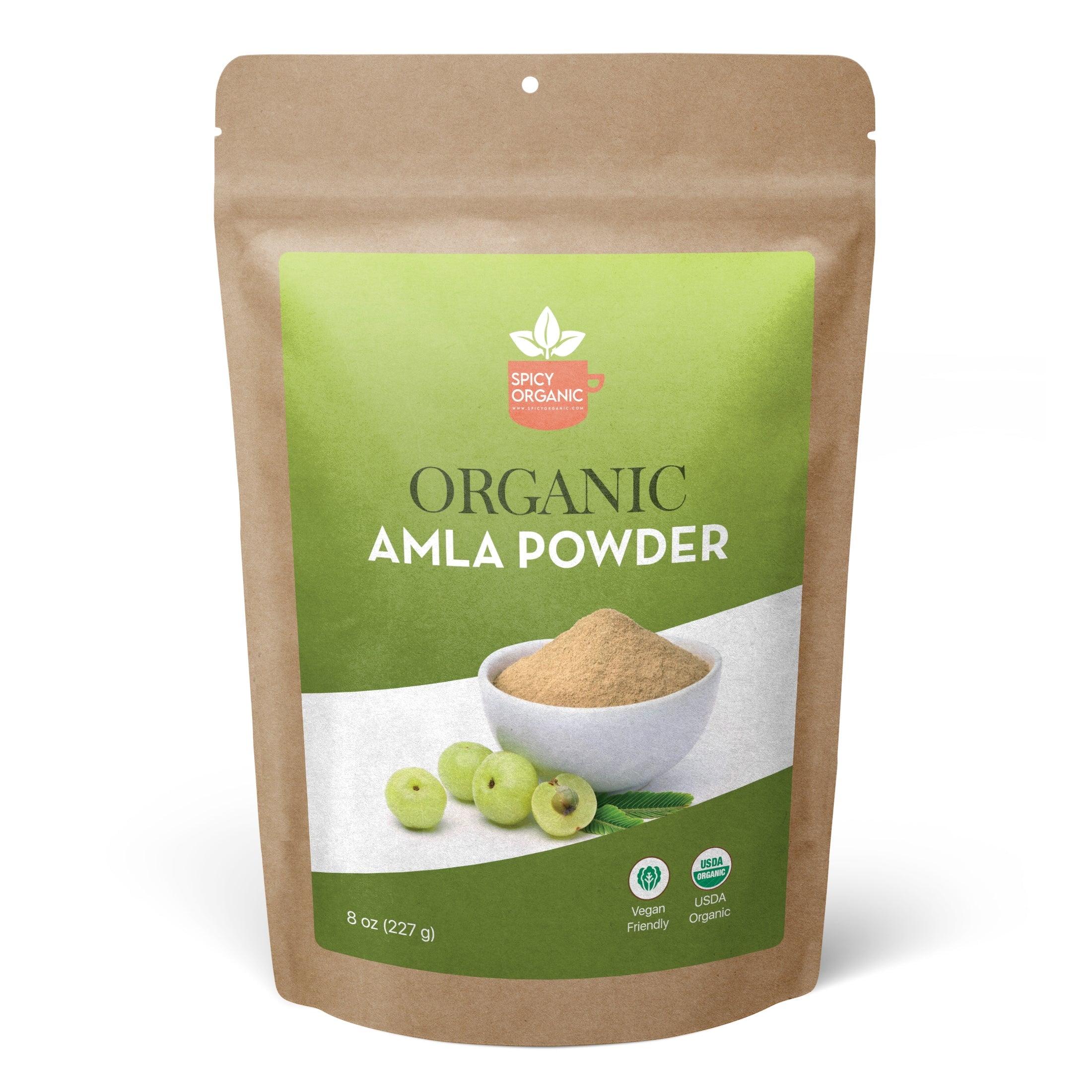 Spicy Organic Amla Powder - Pure Indian Gooseberry Fruit Powder ...