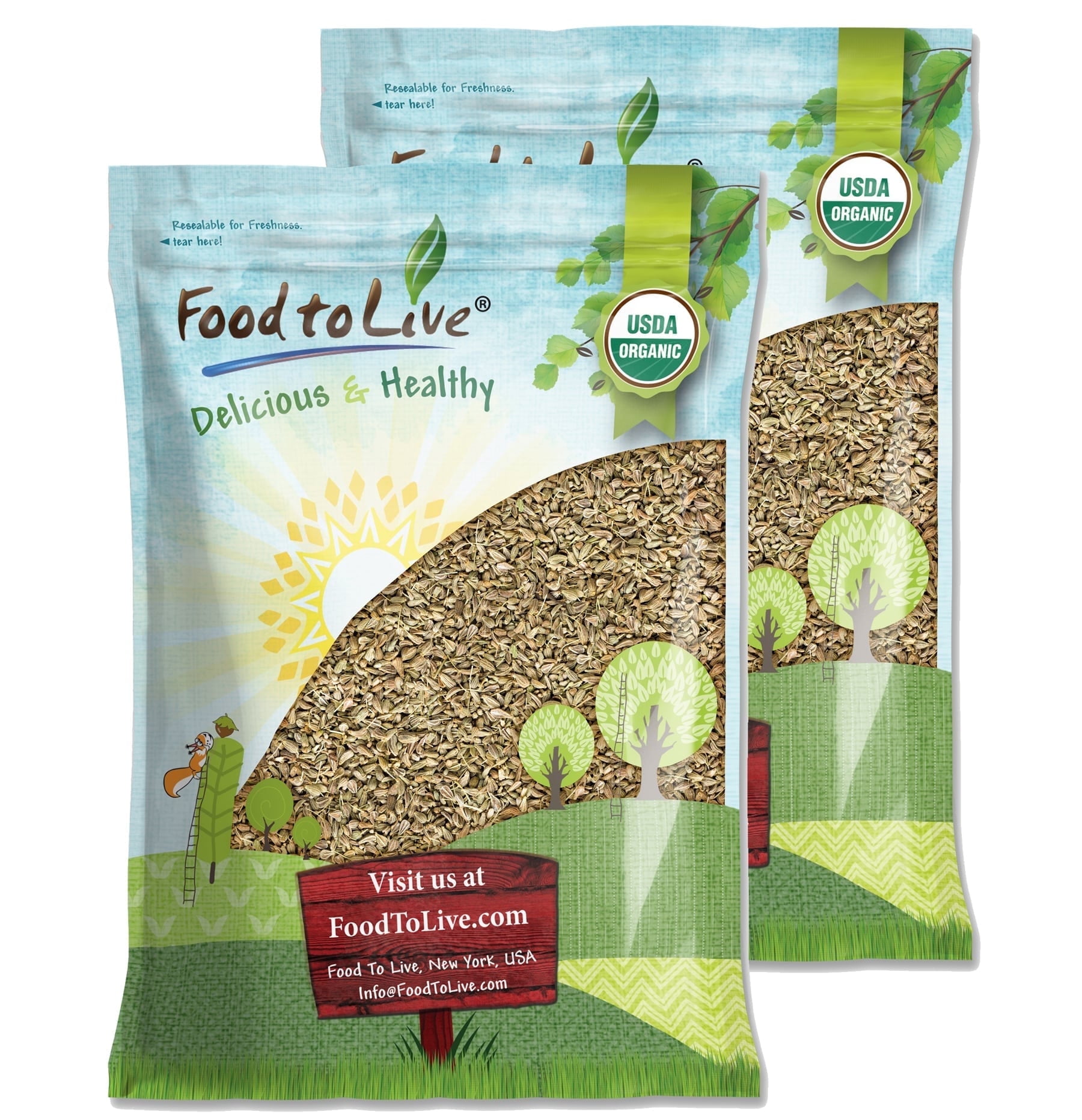 Organic Anise Seeds, 14 Pounds - Non-GMO, Kosher, Raw, Vegan - by Food ...