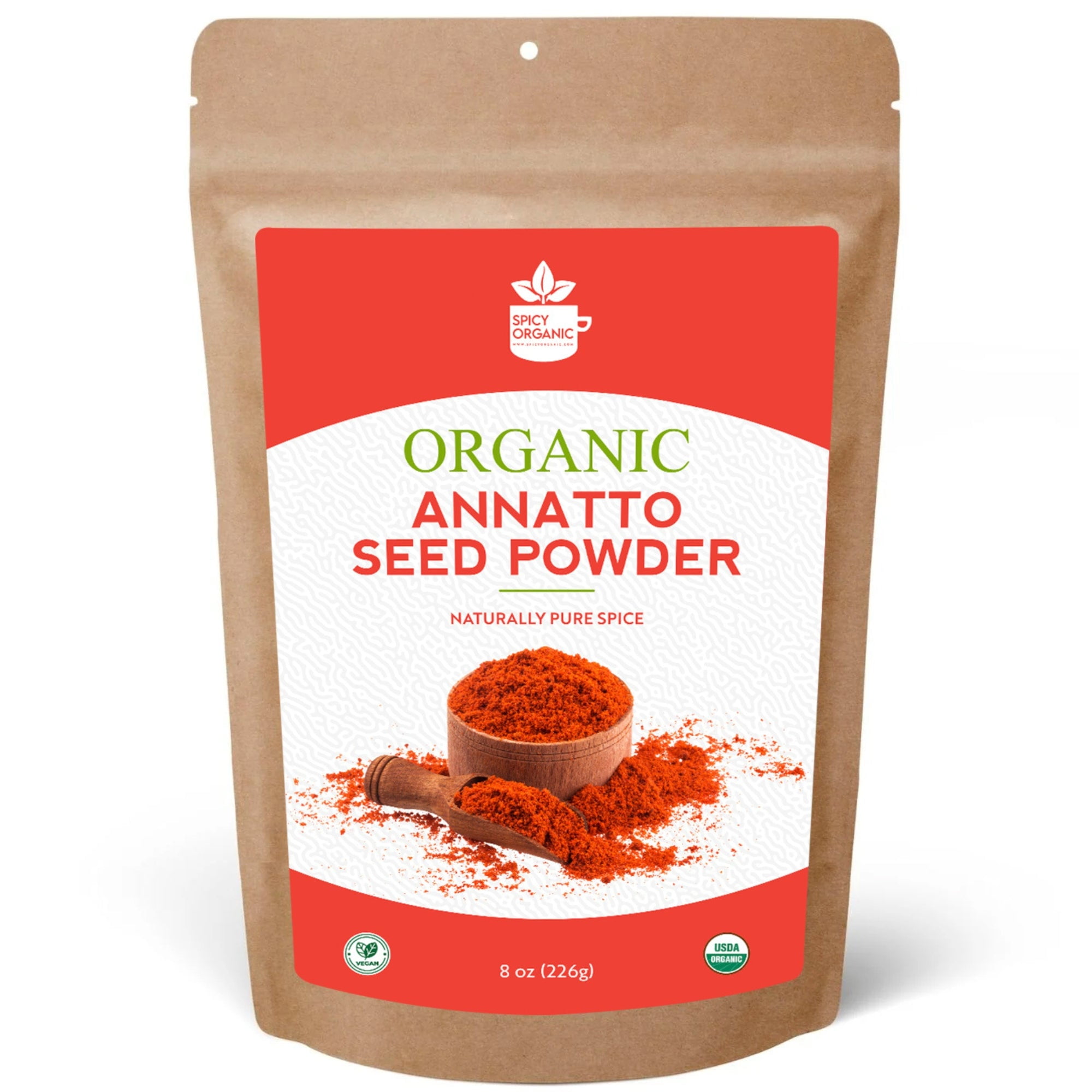 Organic Annatto Ground - Certified USDA Organic - Ground Achiote Powder ...