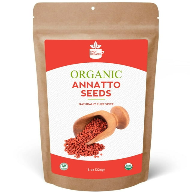 Organic Annatto Seeds- Certified USDA Organic- Achiote Seeds Spice ...