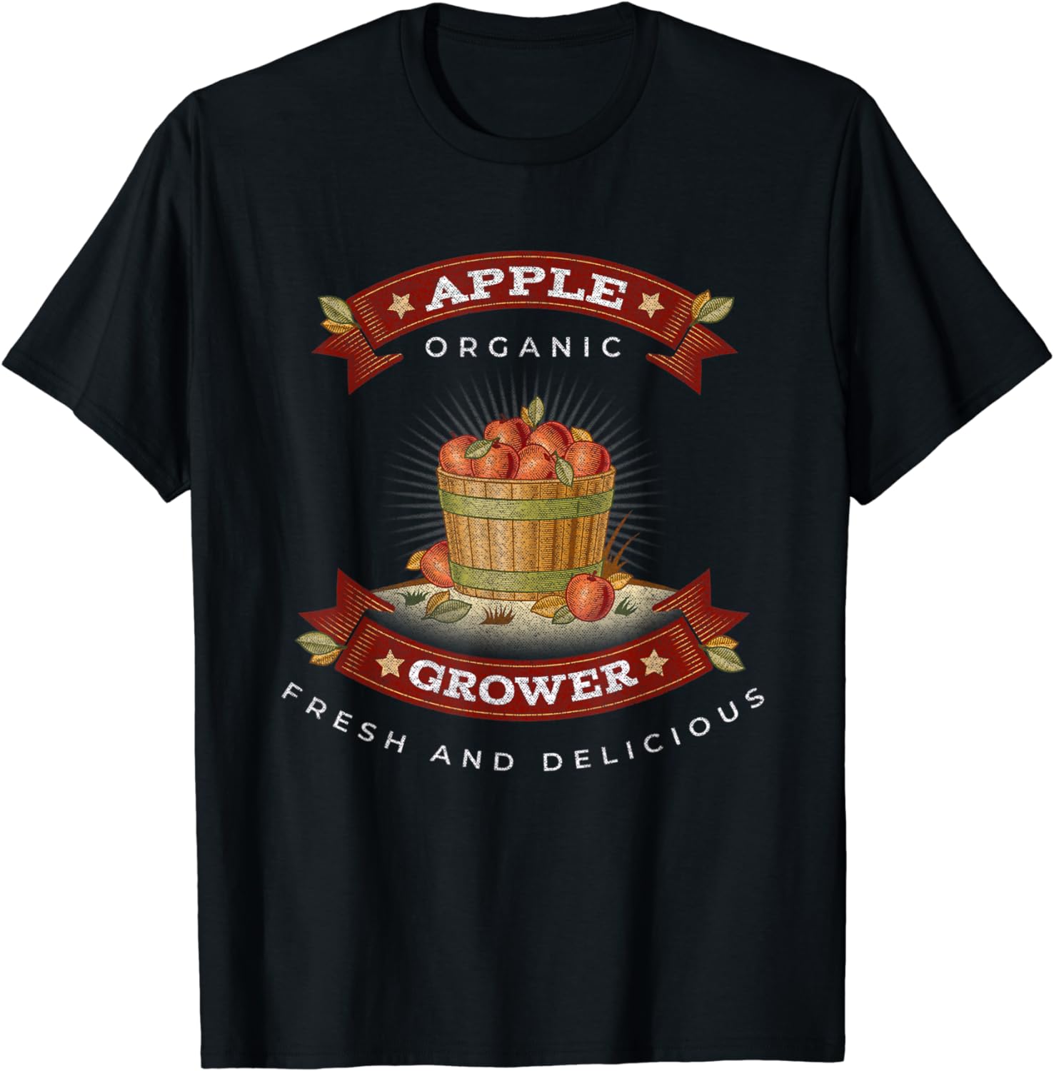 Organic Apple Grower, Apple Picker, Apple Farmer, Apple T-Shirt ...