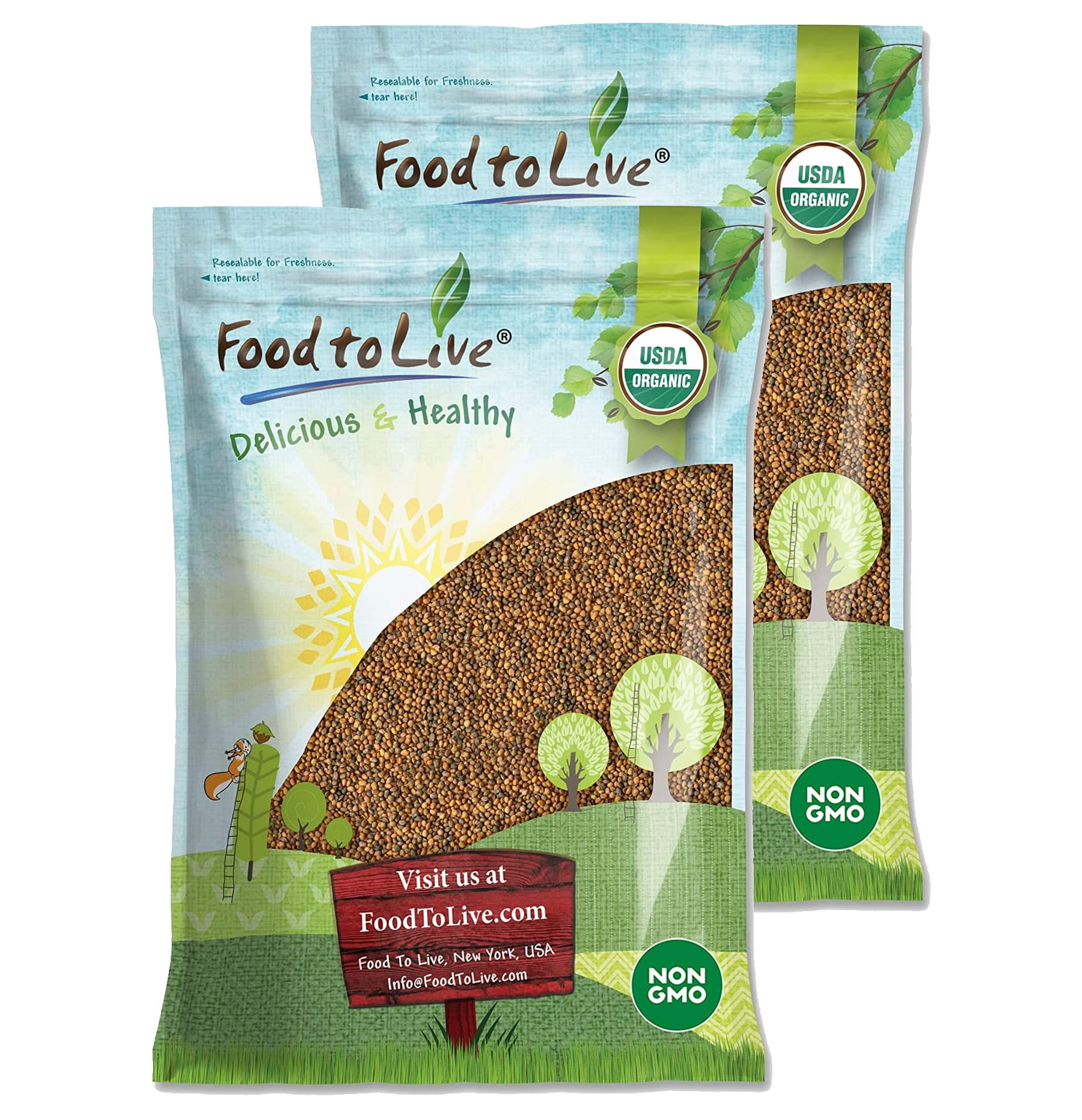 Organic Arugula Sprouting Seeds, 16 Pounds — Non-GMO, Raw, Vegan ...