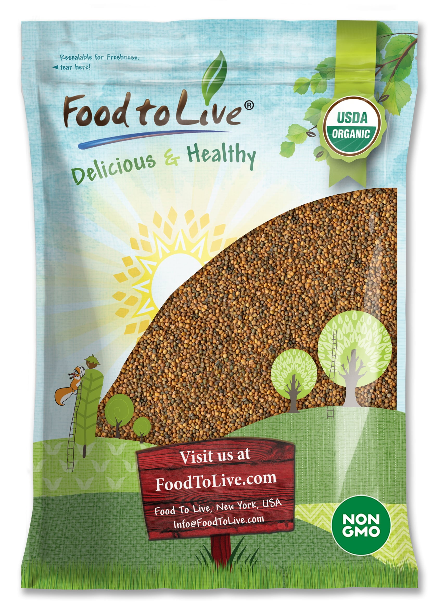 Organic Arugula Sprouting Seeds, 8 Pounds — Non-GMO, Raw, Vegan ...