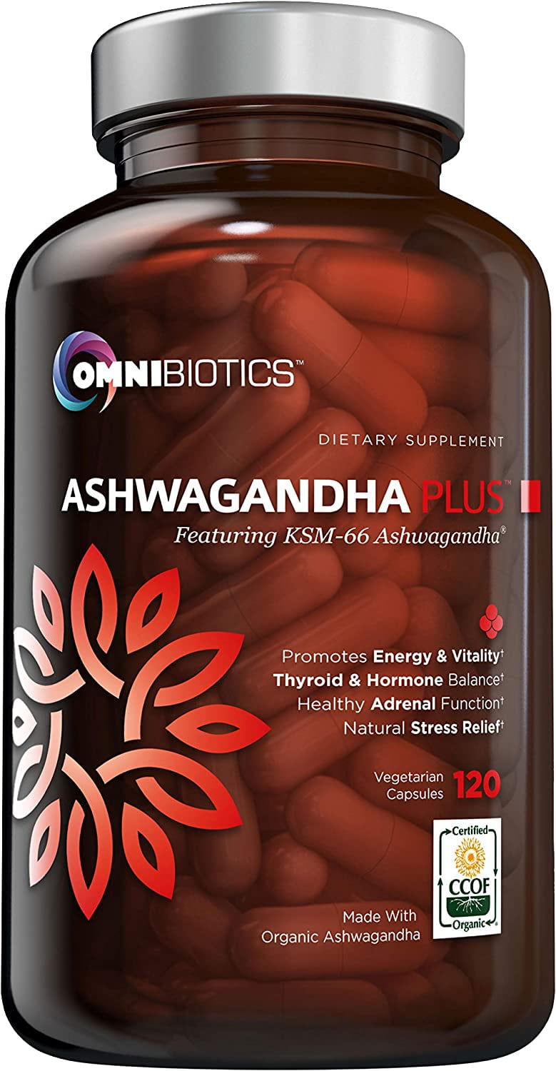 Organic Ashwagandha Supplement 1300 Mg With Ksm 66 Extract By