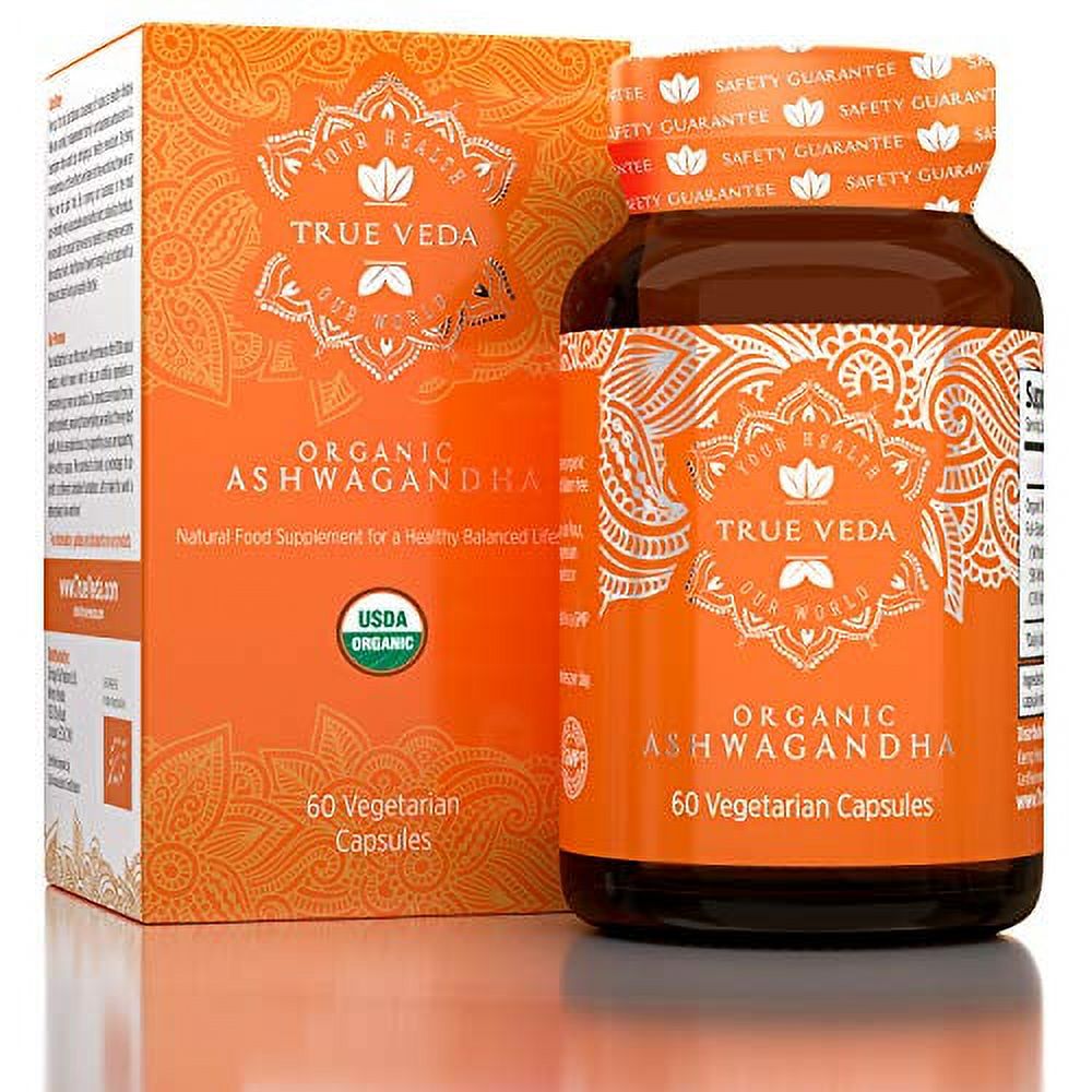 Organic Ashwagandha Vegetarian Capsules | Certified USDA Organic | 100% ...