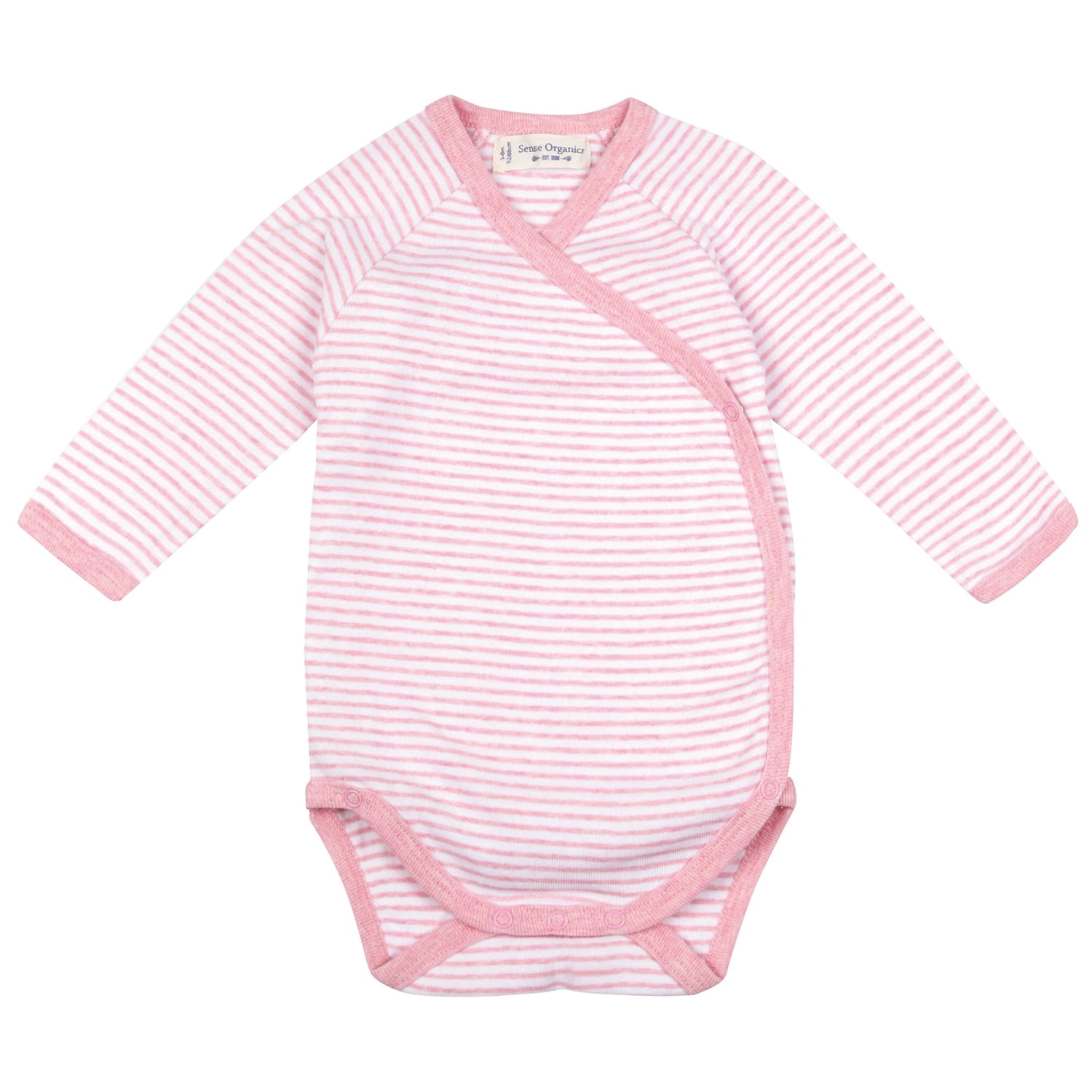 Organic Baby Clothes – Side Snap Onesie Bodysuit with Long Sleeves ...