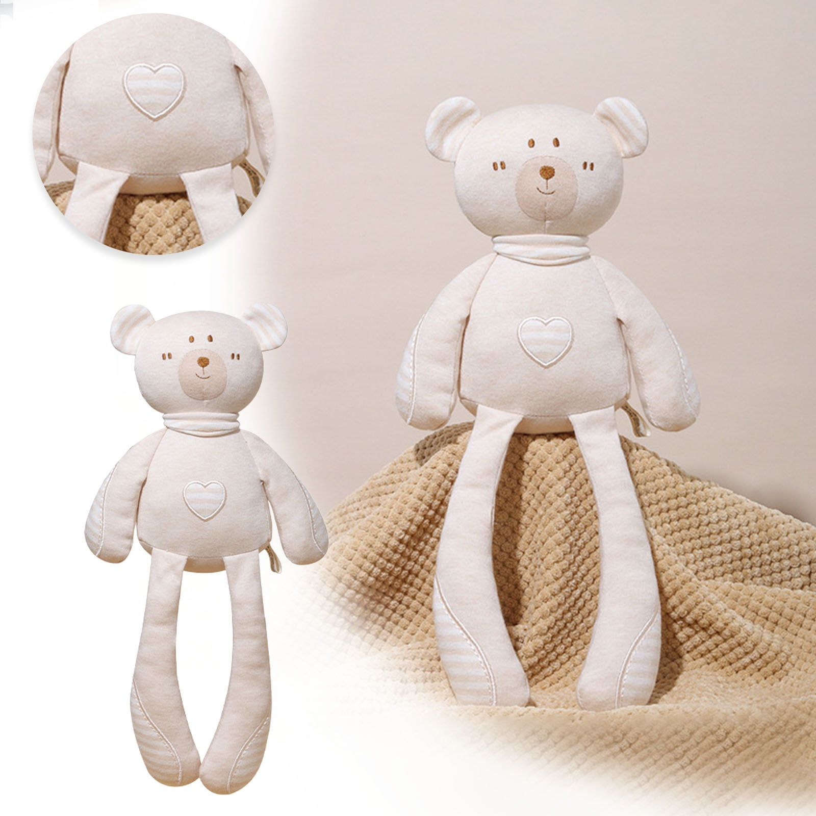 Organic Baby Sleeping Doll Soothing Toy Soft Animal Cuddly Comfort Long ...