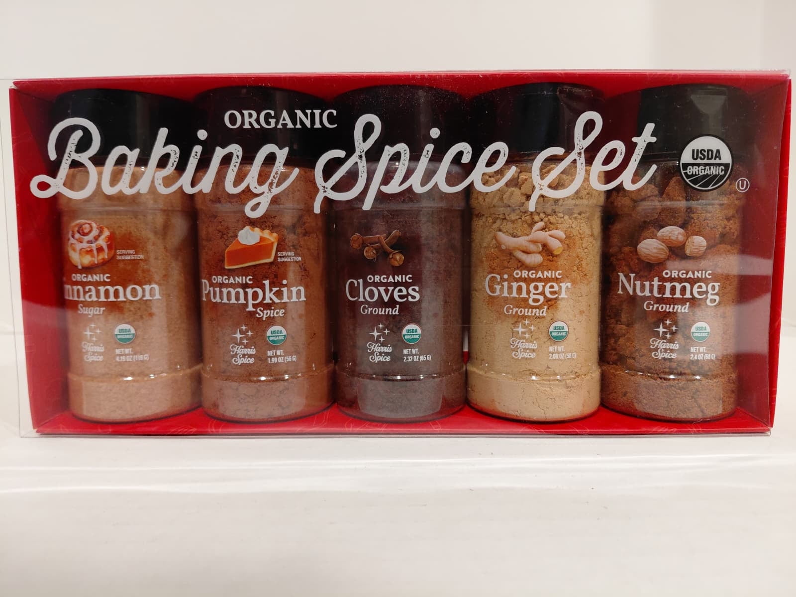 Organic Baking Spice Set Cinnamon Pumpkin Spice Cloves Ginger Nutmeg ...
