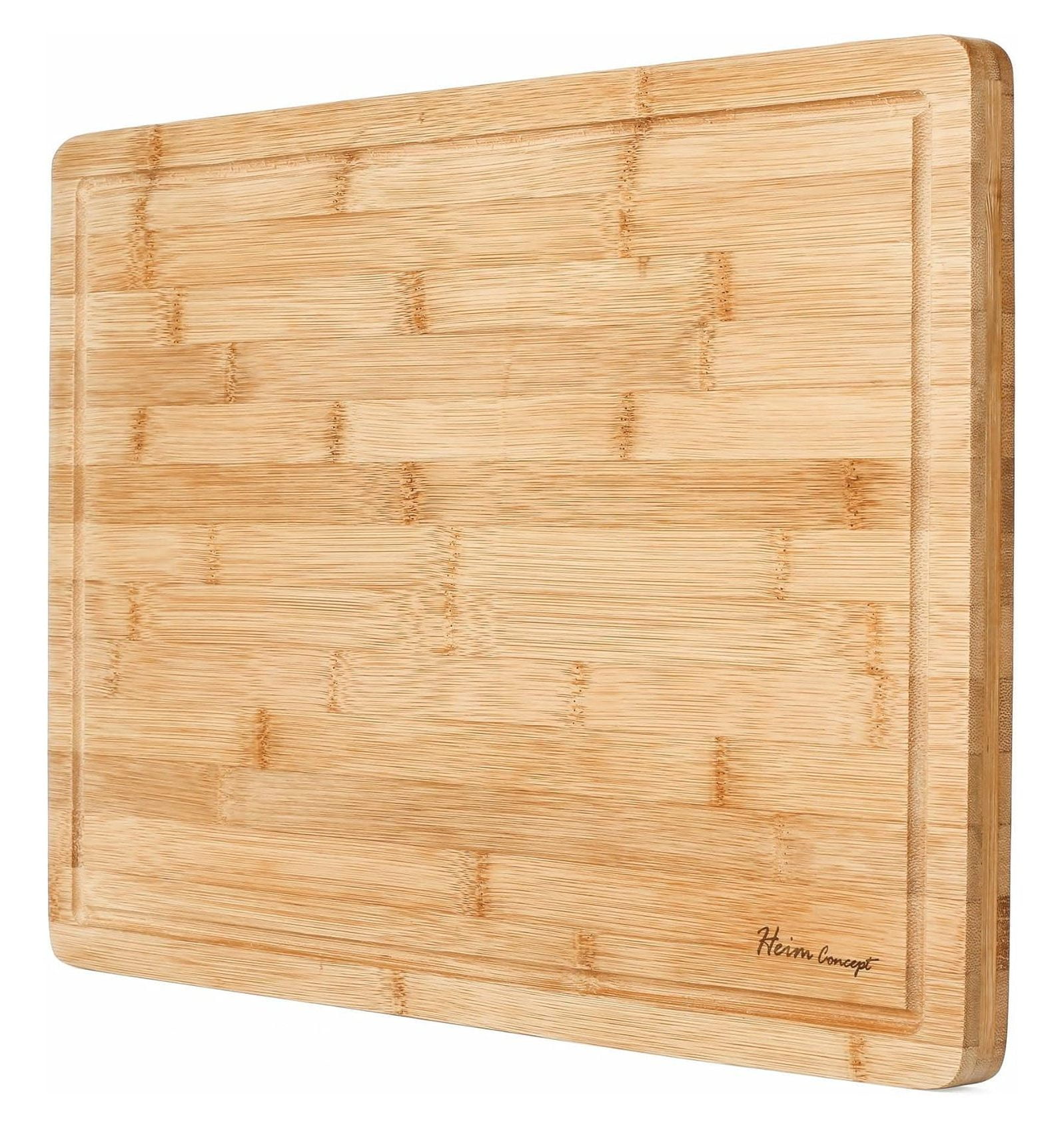 Organic Bamboo Cutting Boards for Kitchen Extra Large Chopping Board with Juicy Perfect for Meat ...