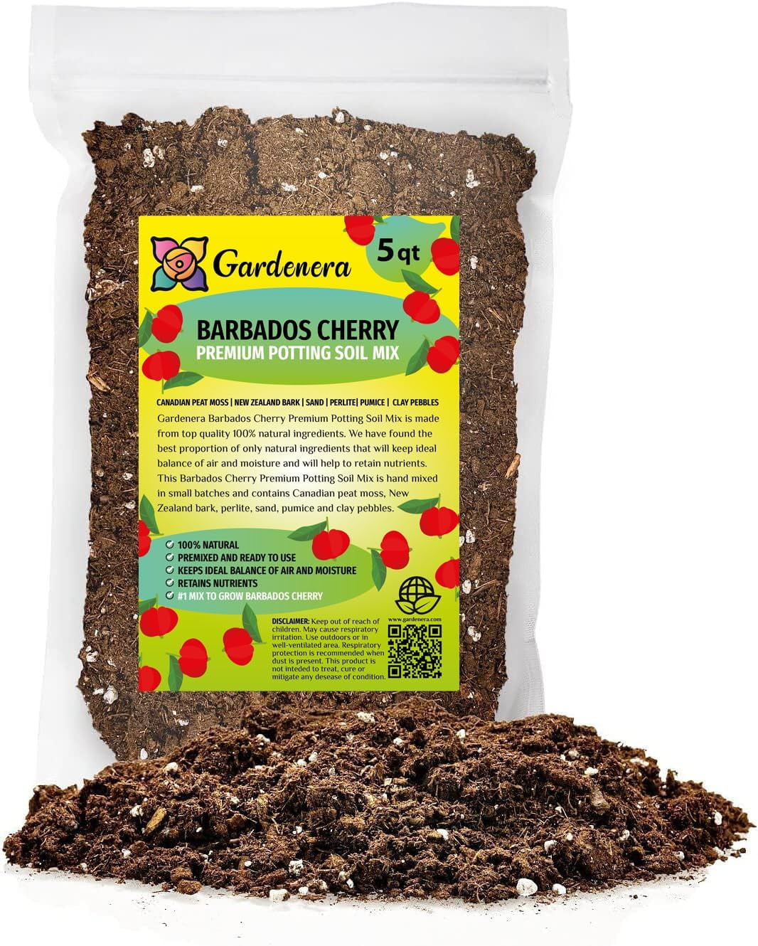 Organic Barbados Cherry Soil Mix by Gardenera - Cultivate Fruity ...