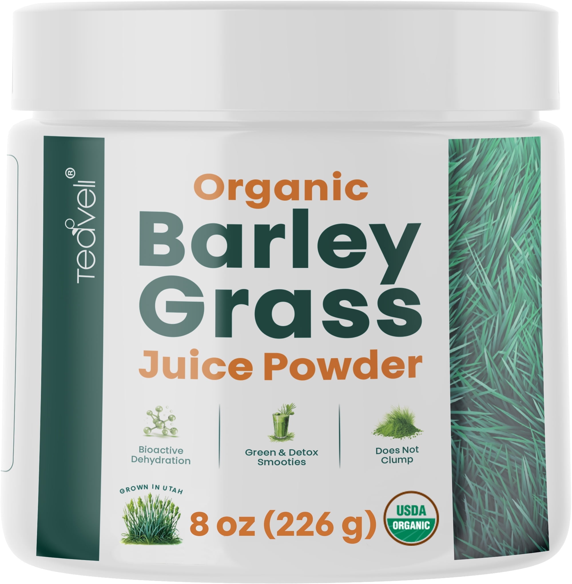 EverRaw® Organic Barley Grass Juice Powder- Utah Grown, Detox Green ...