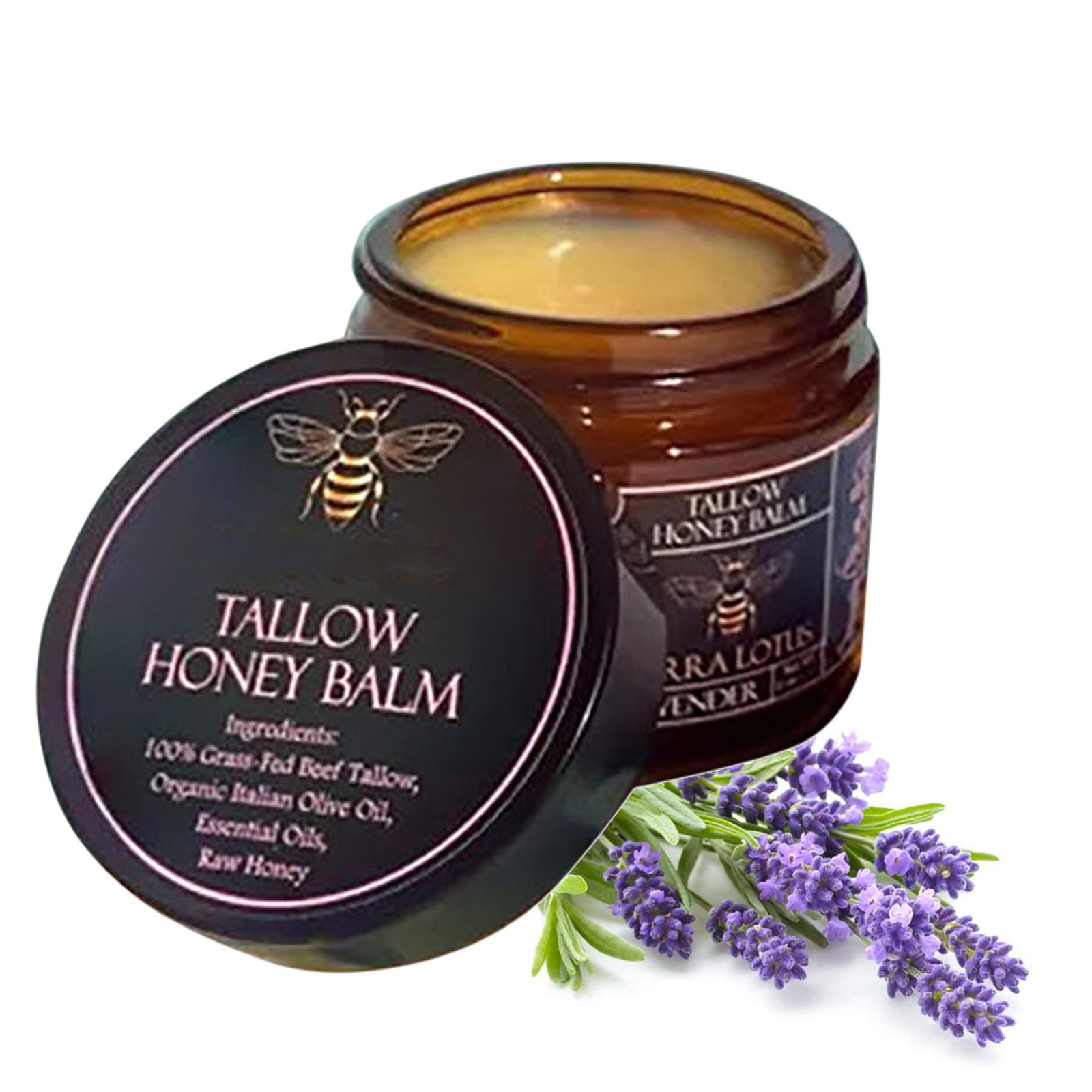 Organic Beef Tallow Balm Raw Honey Moisturizing Cream Soft Smooth Skin ...