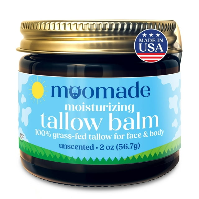 Organic Beef Tallow Balm SAF21 with Rosehip Oil | Unscented 2 oz - Hand ...