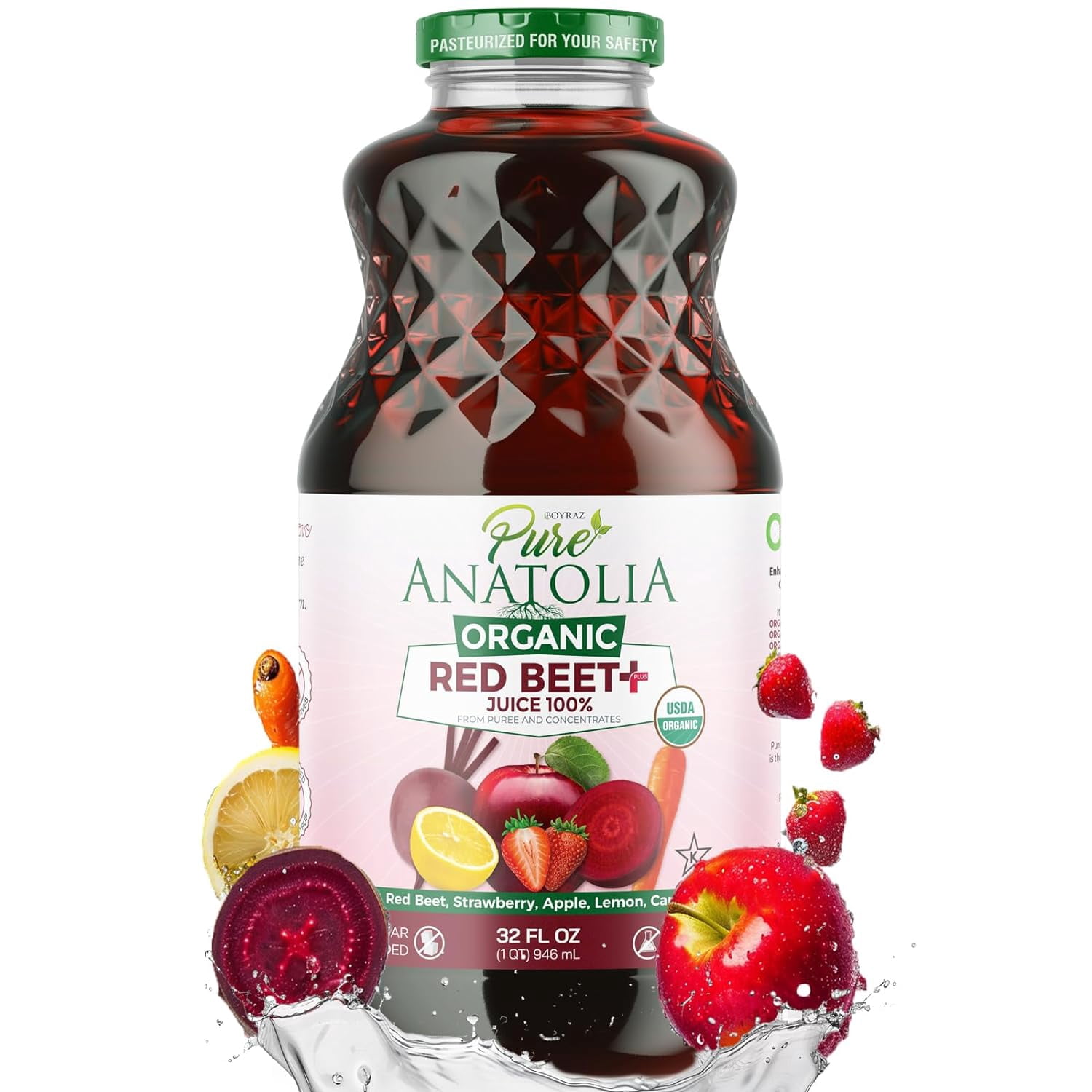 Organic Beet + Juice by - USDA Organic, Gluten Free, Vegan, No ...