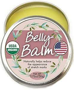Organic Belly Balm - Natural, Made in USA, & USDA Certified Stretch ...