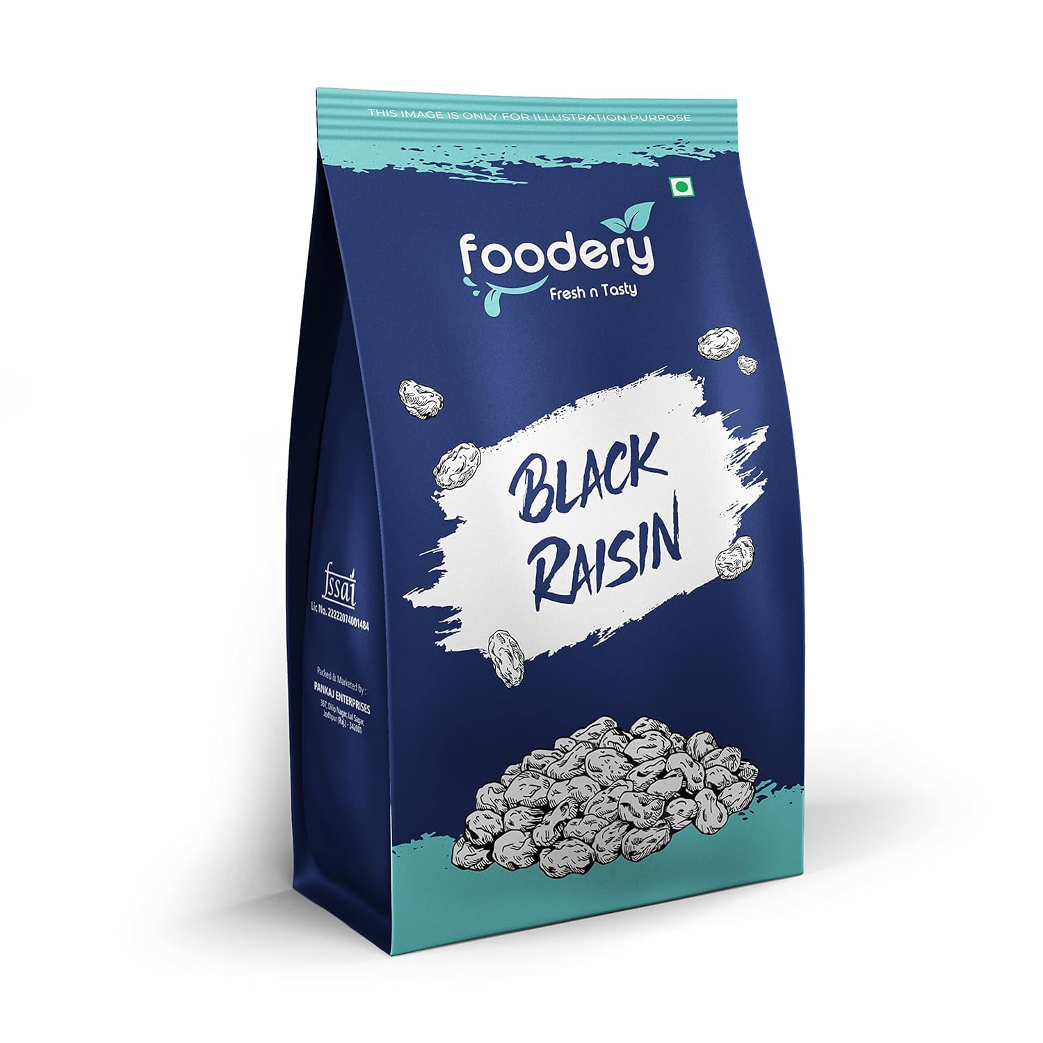 Organic Black Raisins By Foodery 1kg, | Rich In Protein Fiber Kali ...