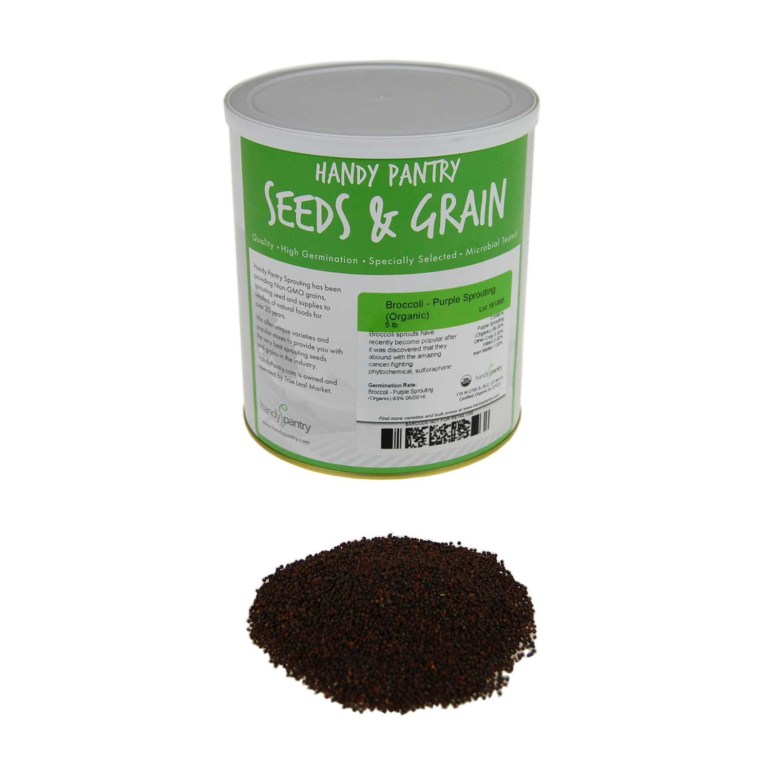 Handy Pantry Organic Broccoli Sprouting Seeds, Edible Microgreens, High ...