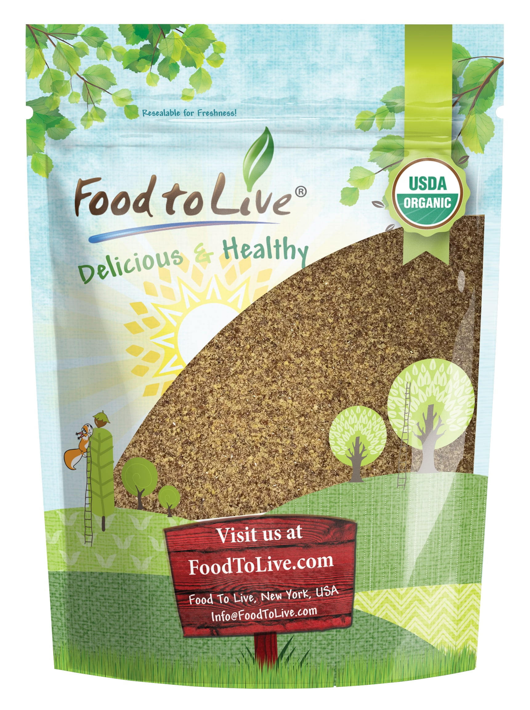 Organic Brown Milled Flax Seeds, 0.5 Pounds — Non-GMO, Raw, Vegan ...