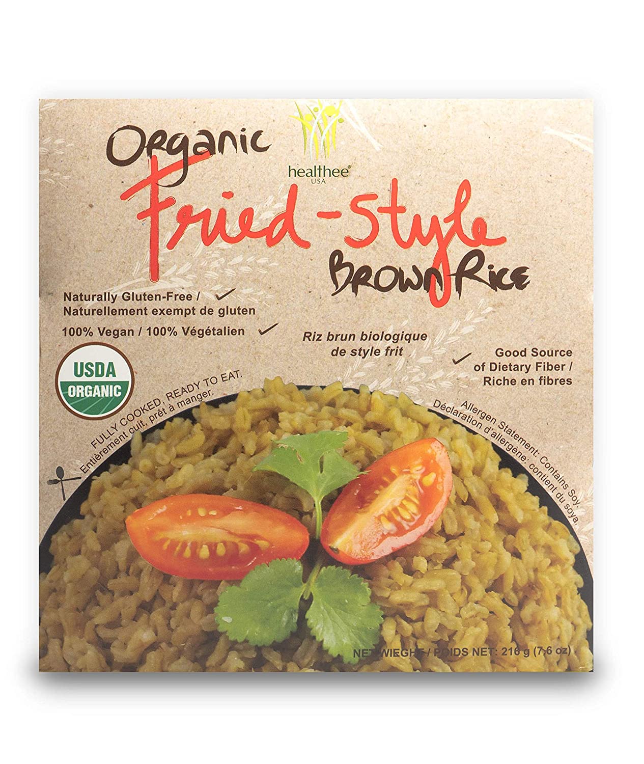 Organic Brown Rice, Gluten Free, Fully Cooked and Ready-to-Eat, USDA ...