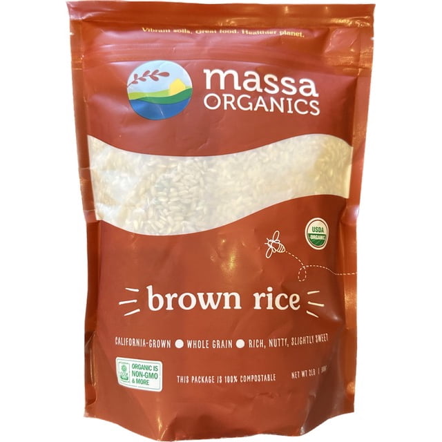 Organic Brown Rice - Medium Grain 2lb Bag - Walmart.com