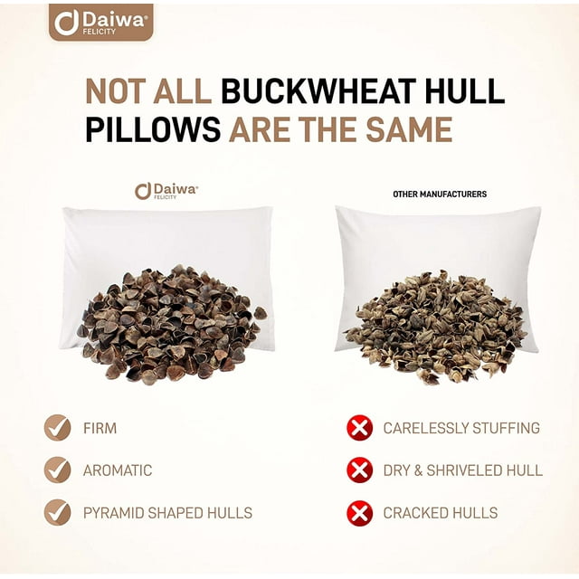 Organic Buckwheat Pillow for Sleeping with Pillow Case \u2013 Sobakawa ...