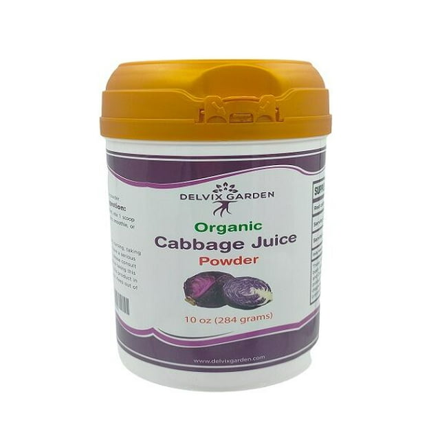 Organic Cabbage Powder Made with Pure Red Cabbage Juice Powder, 250 ...