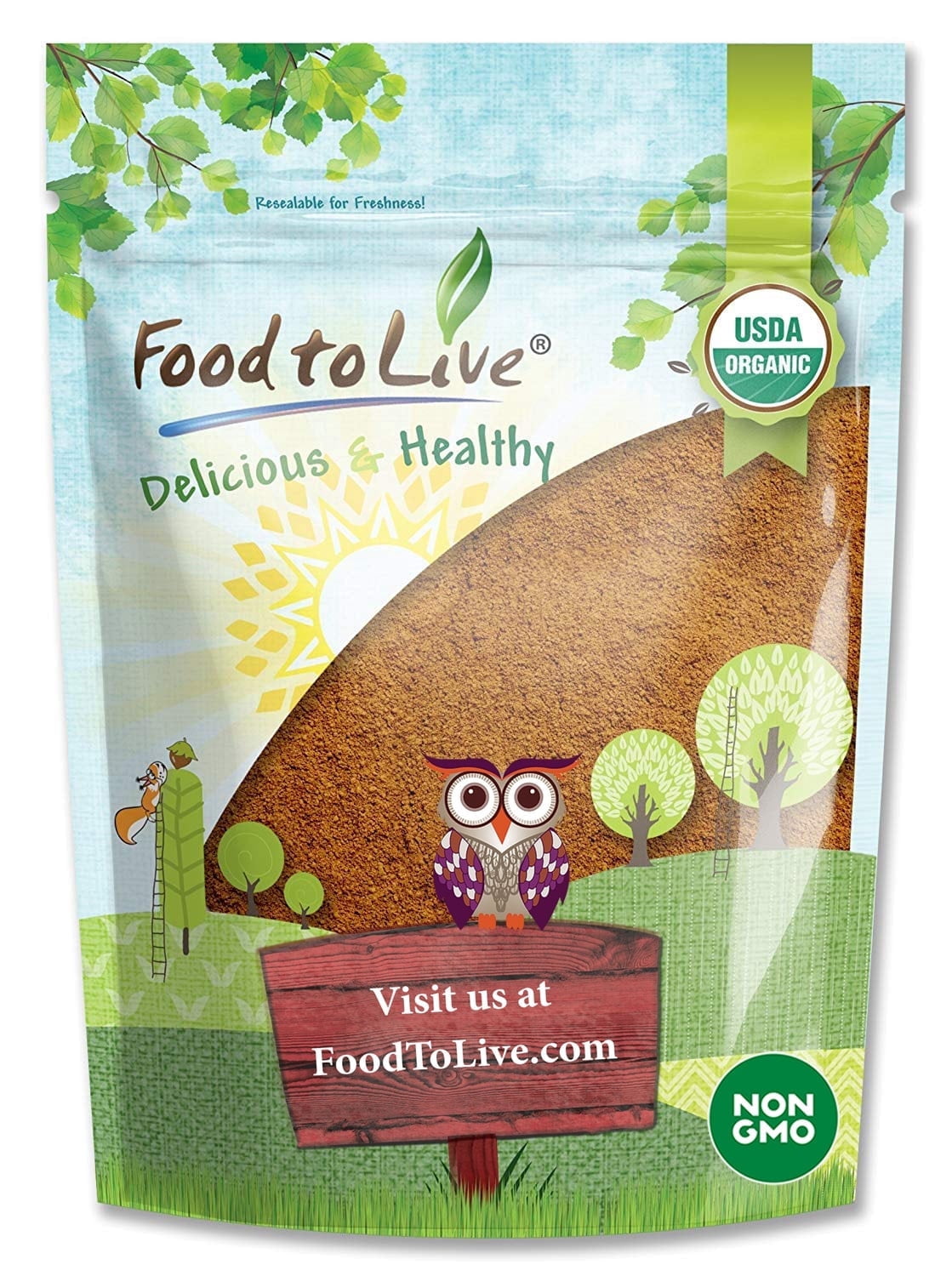 Organic Cacao Powder, 2 Pounds — Non-GMO, Kosher, Raw, Vegan — by Food ...