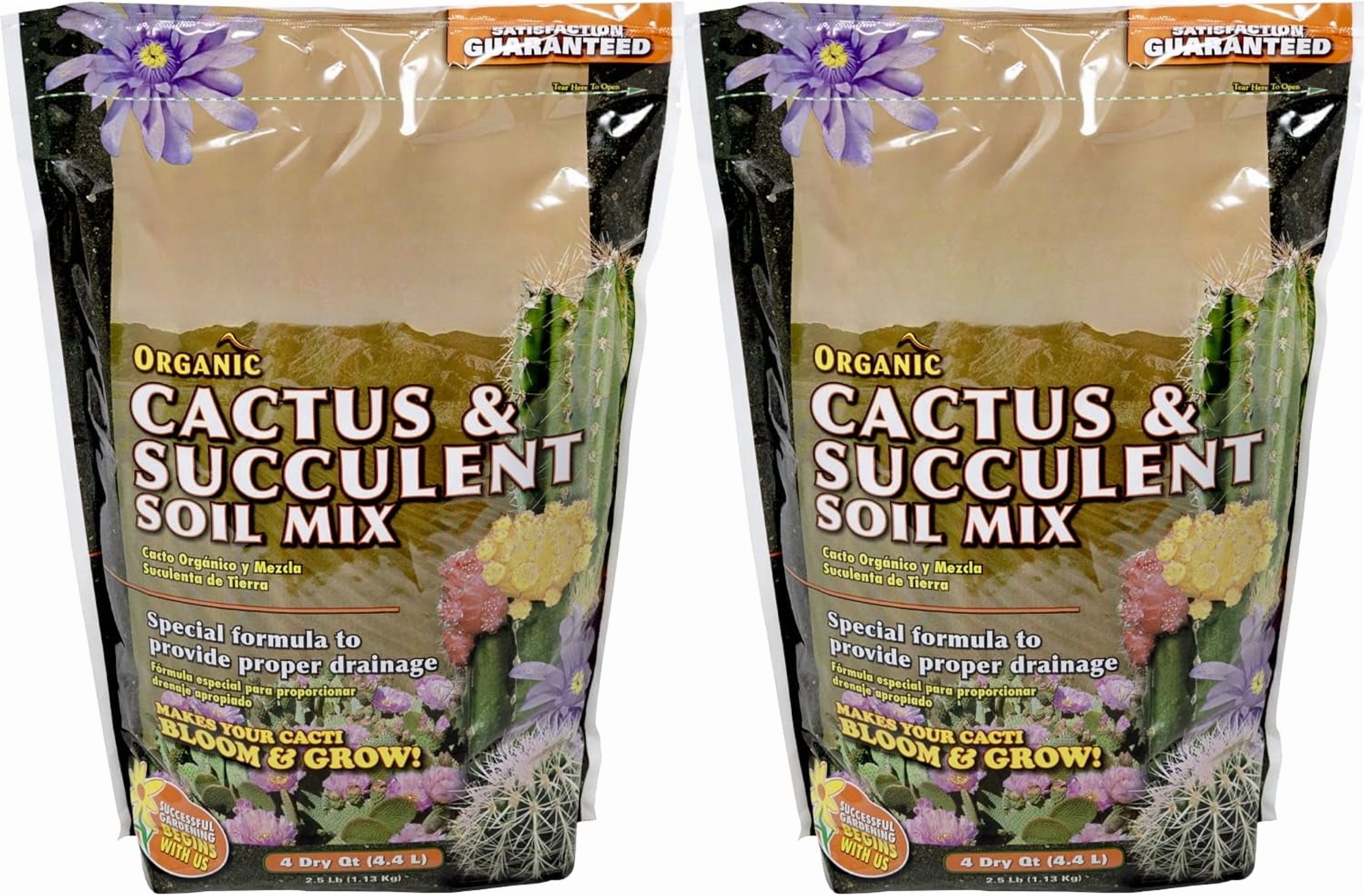 Organic Cactus and Succulent Soil Mix to Provide Proper Drainage and ...