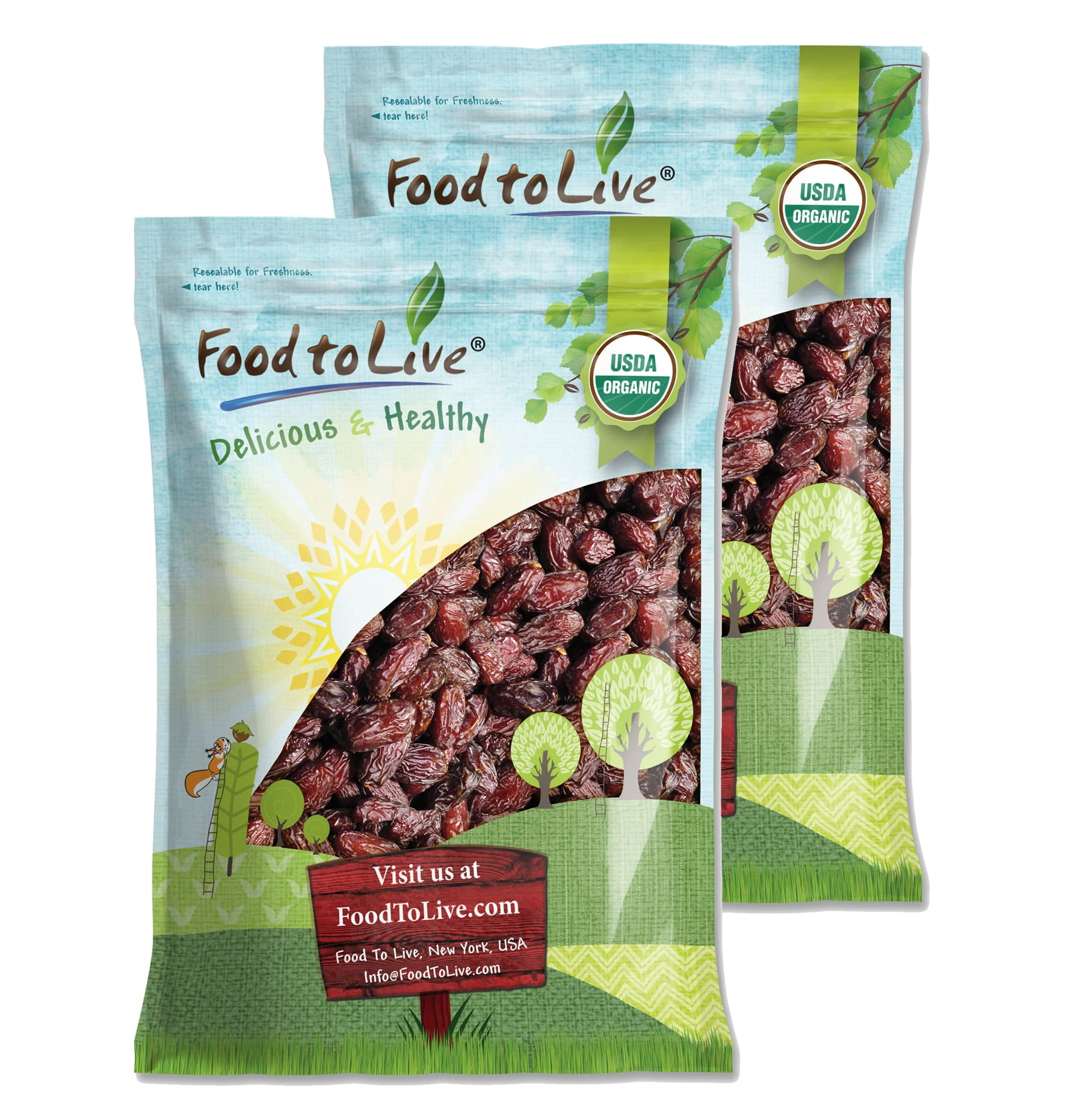 Organic California Medjool Dates, 15 Pounds – Non-GMO Whole Dry Fancy ...