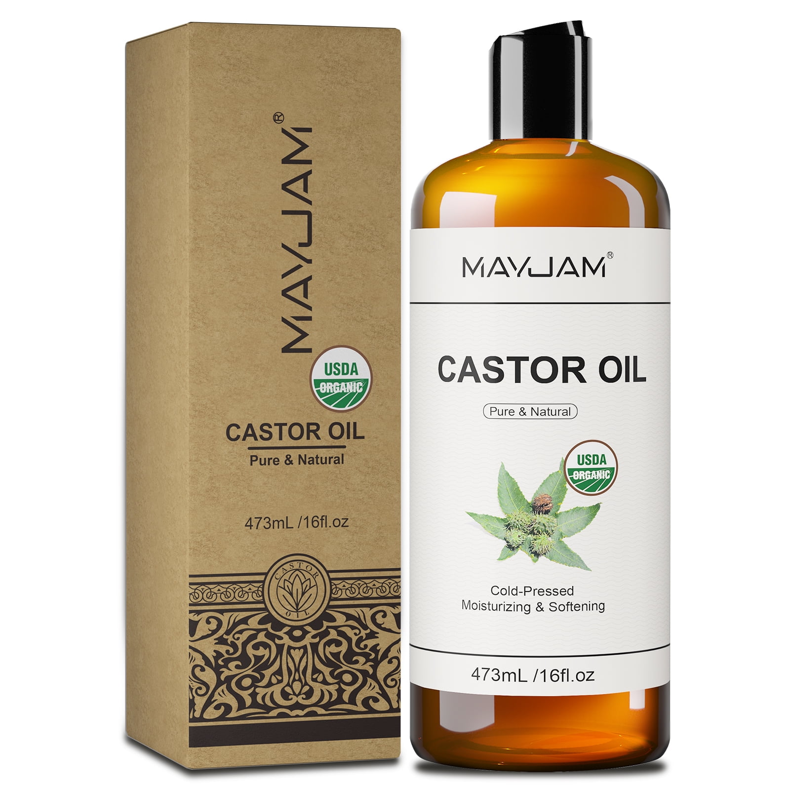 MAYJAM 100% Pure Castor Oil for Versatile Skin Care, Stimulate Growth ...