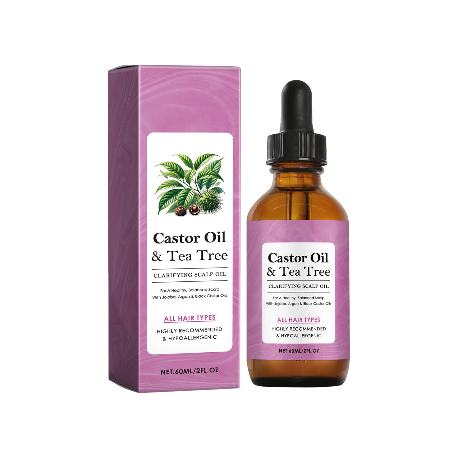 Organic Castor Oil Scalp Treatment – Black Castor Oil, Tea Tree Oil ...