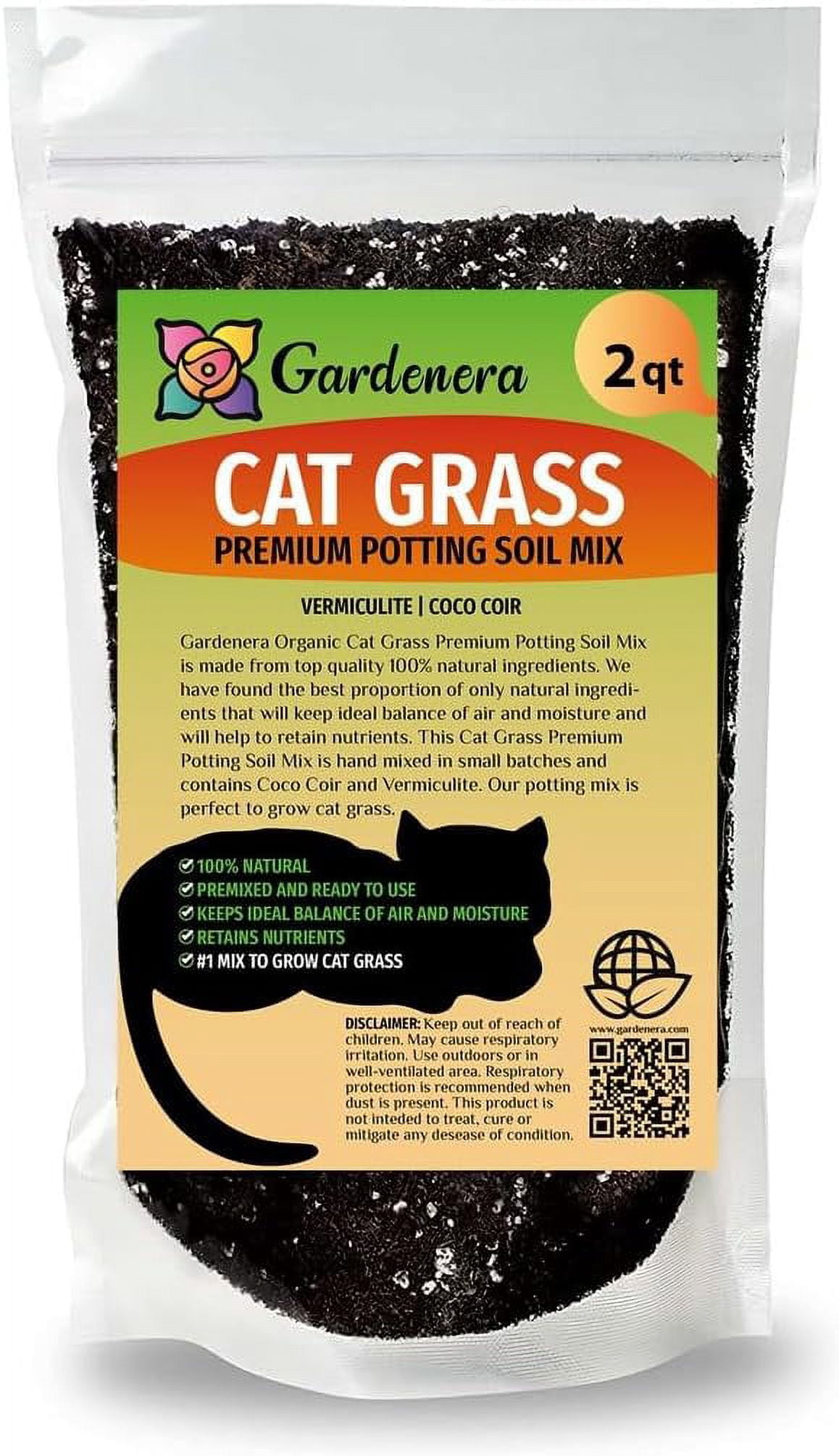 Organic Cat Grass Growing Medium by Gardenera - Create a Safe and ...