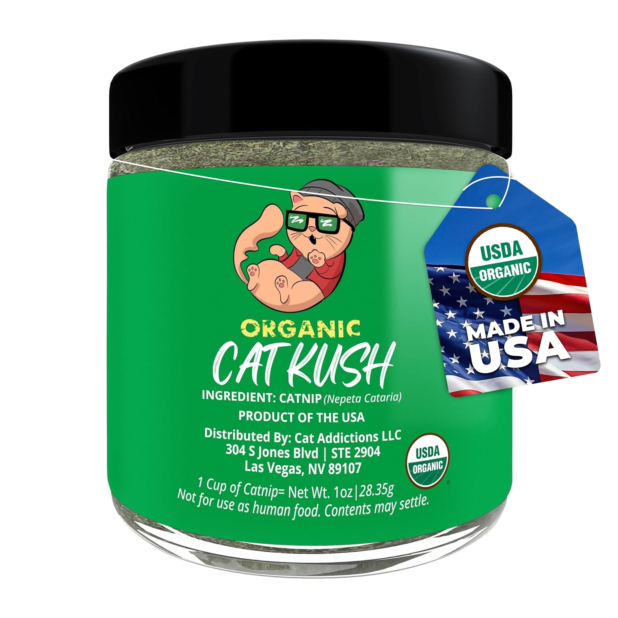 Organic Catnip by Cat Kush, Safe Premium Blend Perfect for Cats, Instilled with Maximized ...