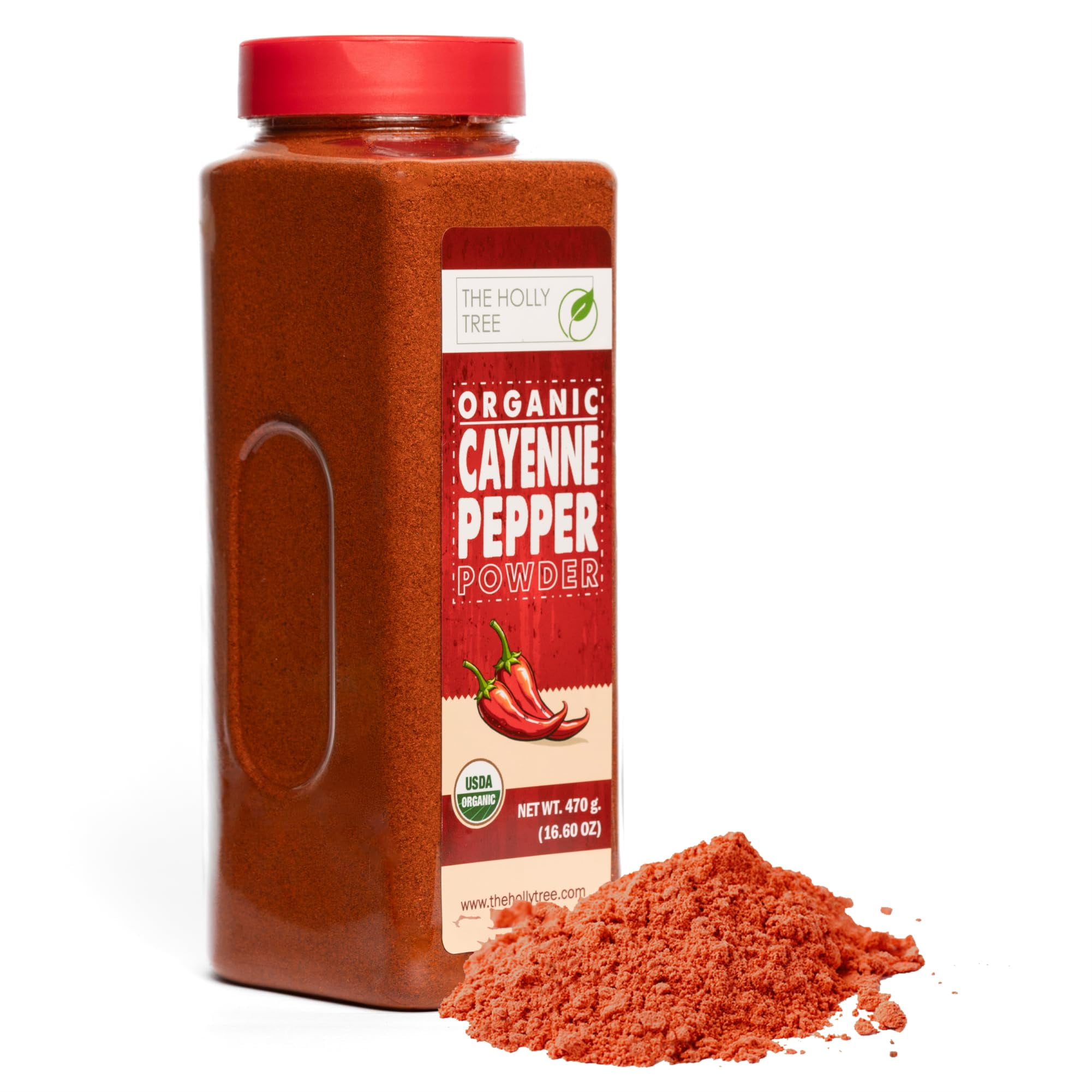 Organic Cayenne Pepper Powder ESF27 16.60 oz - Ground Red Chili for ...
