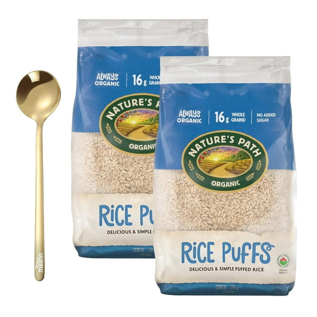 Organic Cereal, 6 Ounce - Puffed Rice Cereal with Moofin Golden SS ...