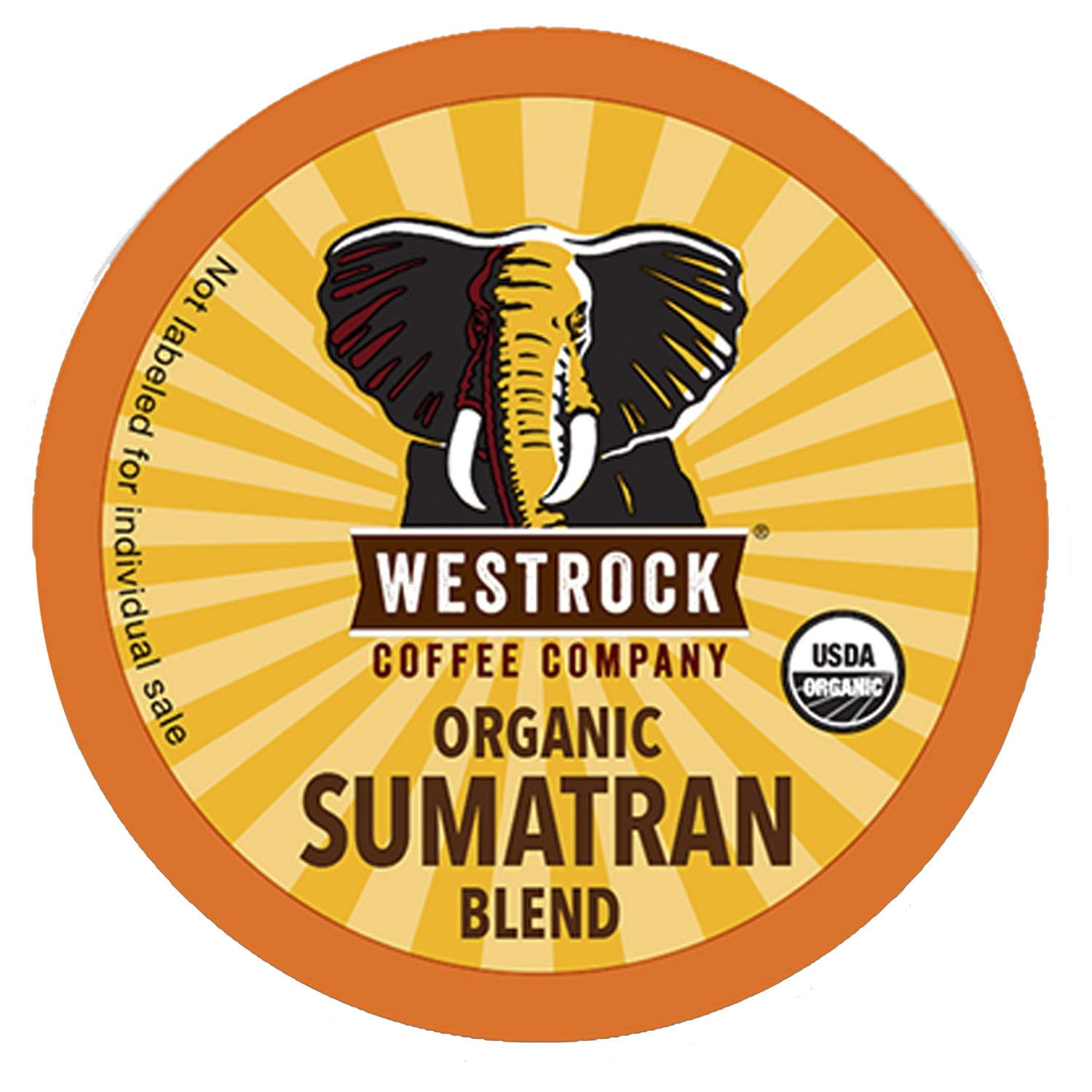 , Organic Certified Sumatran Blend, Single Serve Coffee Cup, Dark Roast ...