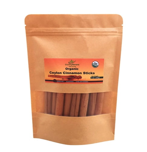 "Organic Pure Ceylon Cinnamon Sticks, 3"" (1 oz), True Cinnamon ...