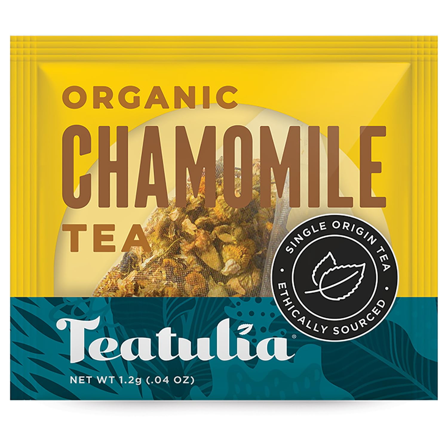 Organic Chamomile ea Bags (50 Wrapped ea Bags) Whole Leaf Flower | 100% ...