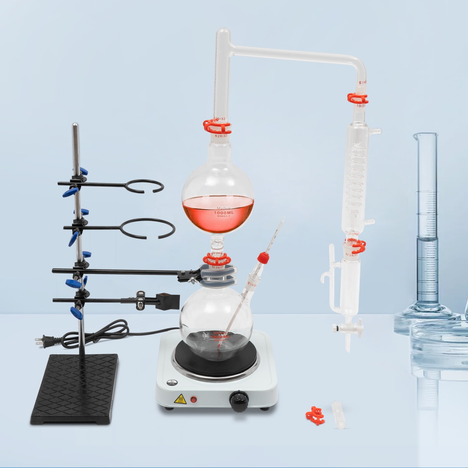 PEAKORAOrganic Chemistry Distillation Equipment Set - 1000mL Lab ...