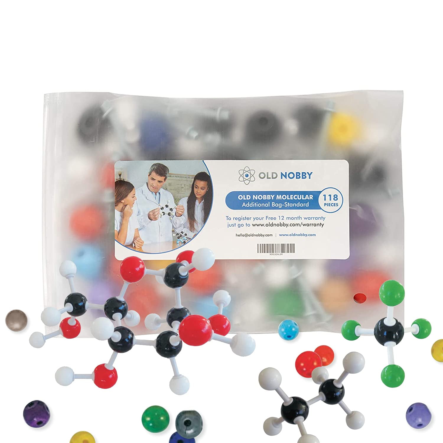 Organic Chemistry Model Supplementary Pack (118 Pieces) - Molecular ...