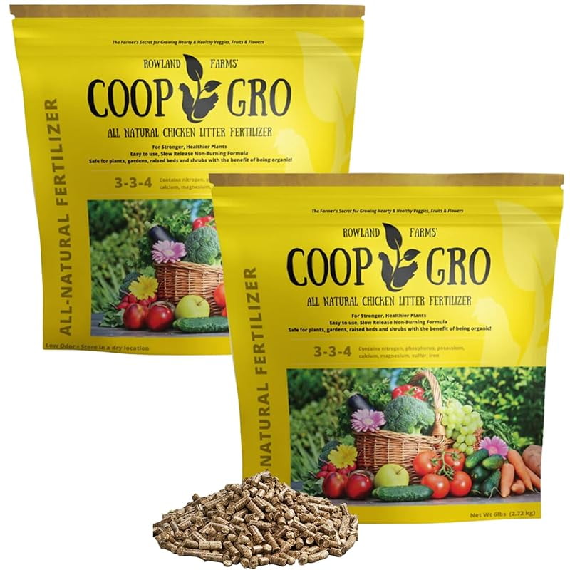 Organic Chicken Manure Fertilizer 6 lb. Bag. All-Natural Plant Food for ...