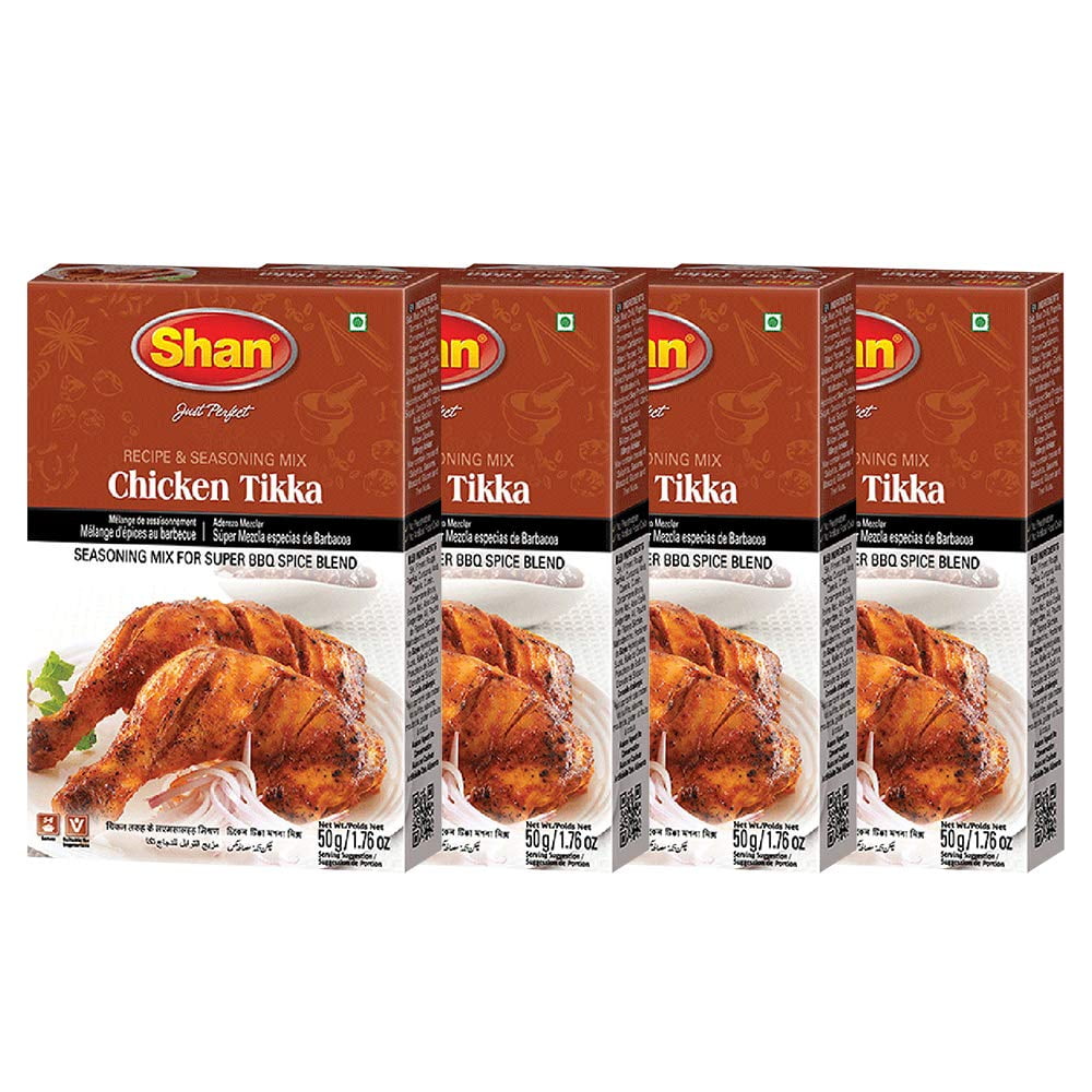 Organic Chicken Tikka Masala Powder by Shan 50gm, 1.7 Ounce | Pack Of 4 ...