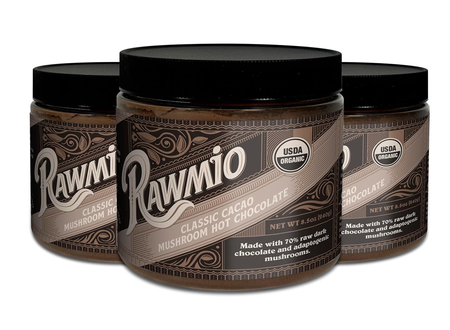 Organic Classic Cacao Mushroom Hot Chocolate - Vegan, Kosher, Low-Fat ...
