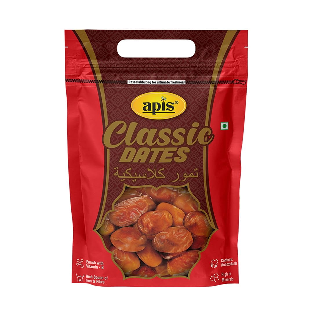 Organic Classic Dates By Apis 500gm, | Naturally Sweet, Soft ...