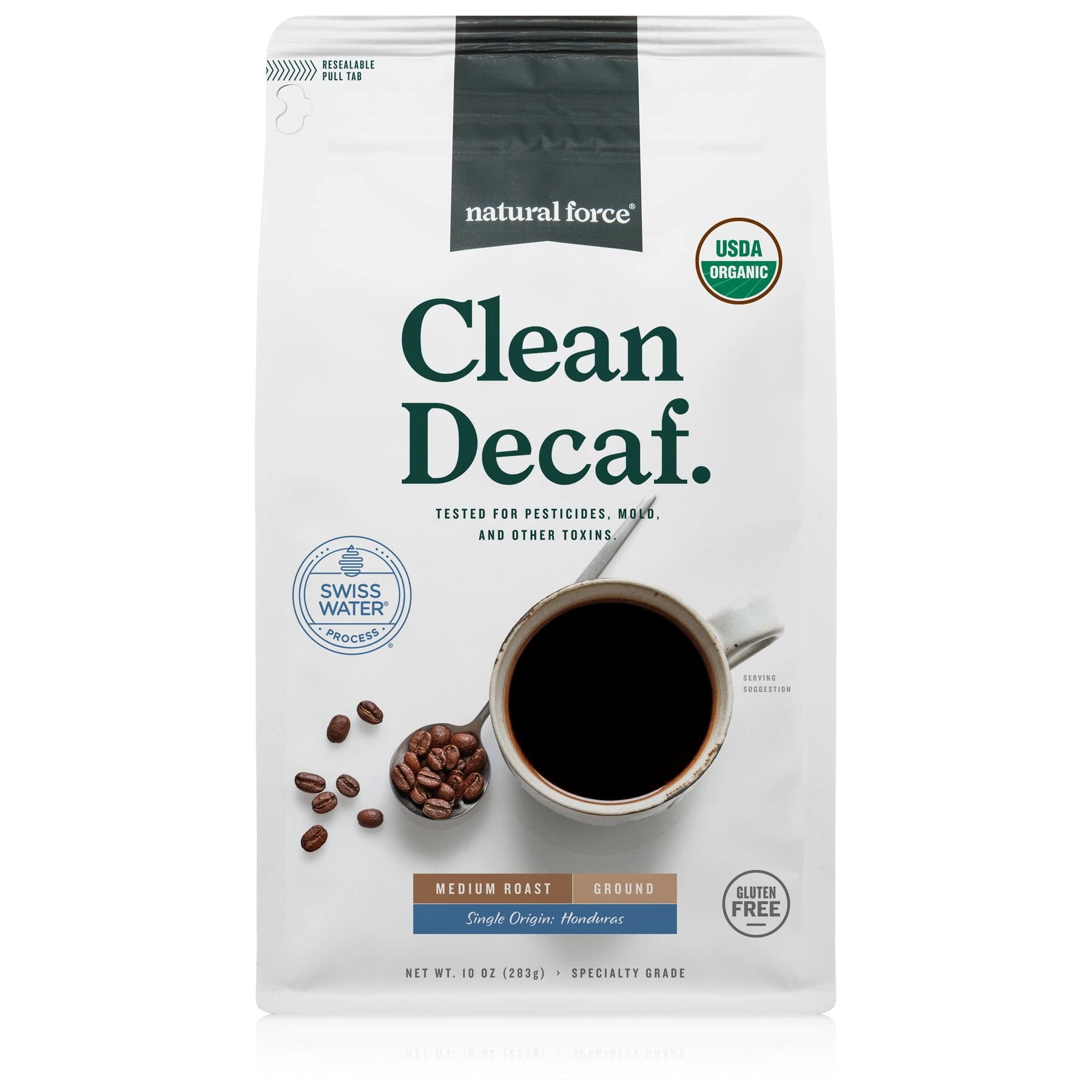 Natural Force - Organic Clean Decaf Coffee, Mold & Mycotoxin Free, Lab ...
