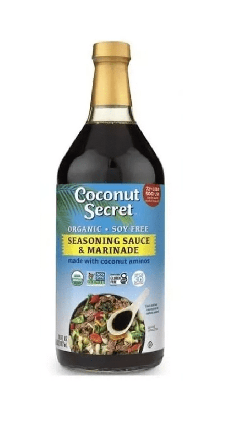 Organic Coconut Aminos Seasoning Sauce & Marinade, One (1) Glass Bottle ...