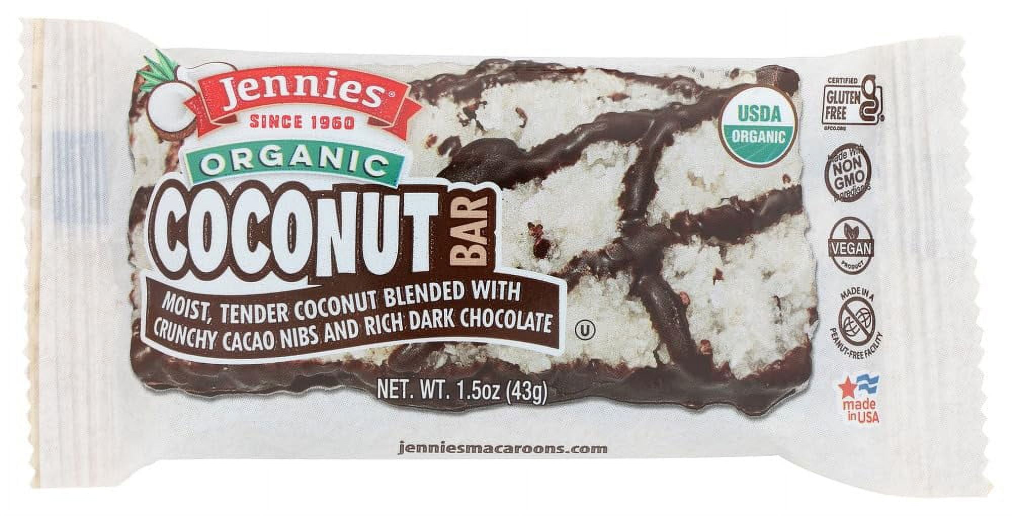 Organic Coconut Bar Cacao Pow Cacao Nibs and Chocolate, Gluten , Non ...