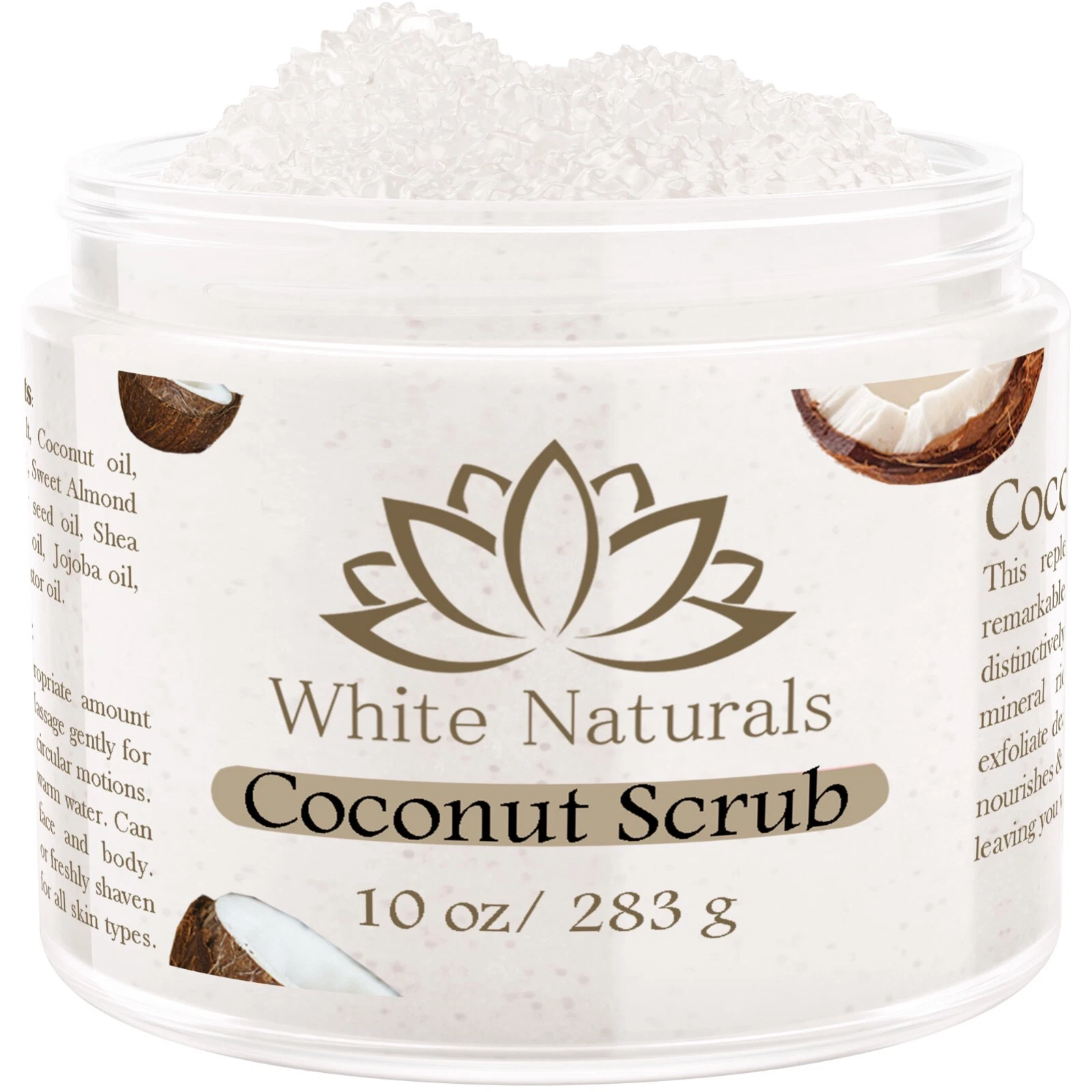 Organic Coconut Face&Body Scrub,Exfoliating Nourishing And Hydrating ...