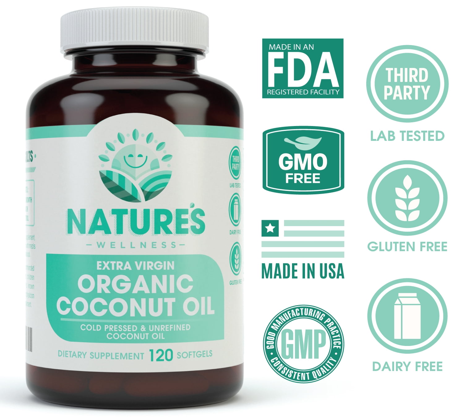 Organic Extra Virgin Coconut Oil - Non-GMO, Promotes Weight Loss, Hair ...